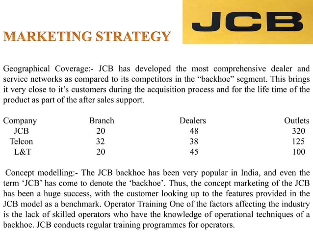 jcb | PPTX | Manufacturing Industry | Industries