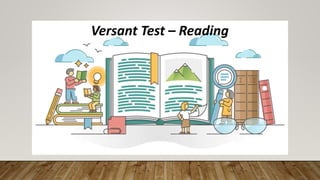 PPT of Versant Test for English Improvement | PPTX