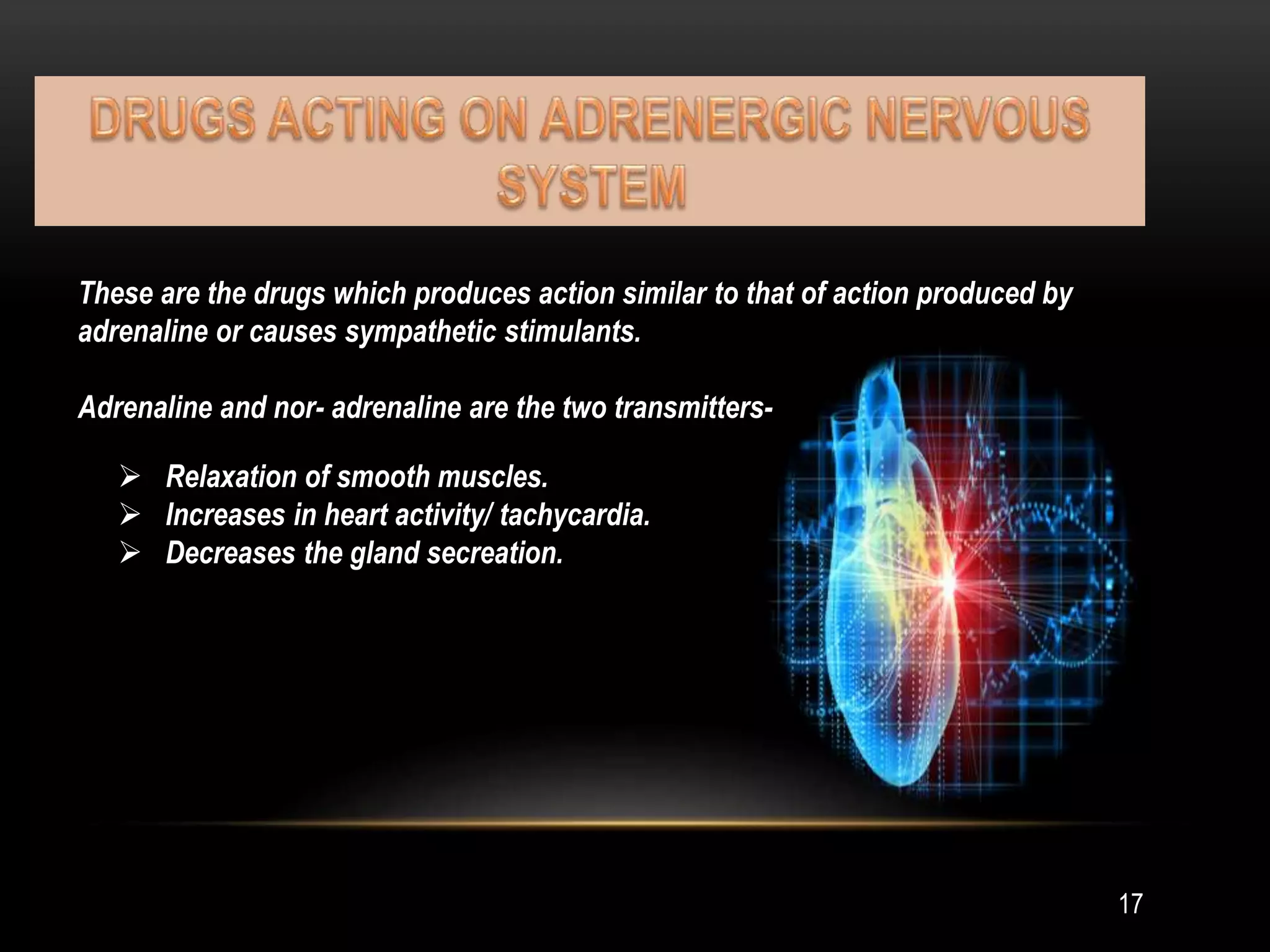 Adrenergic & cholinergic agents | PPTX