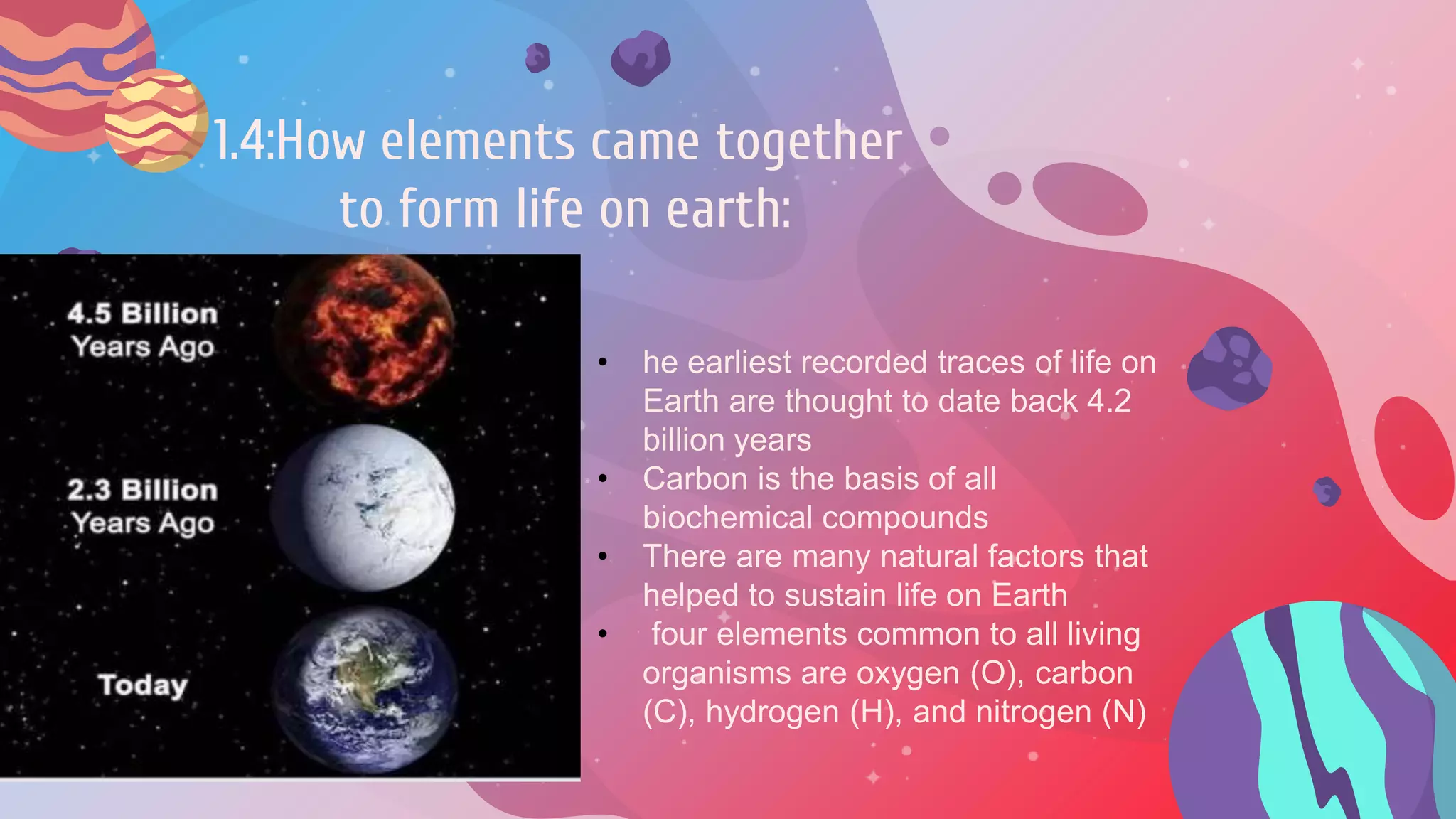 astronomical origins of life | PPTX