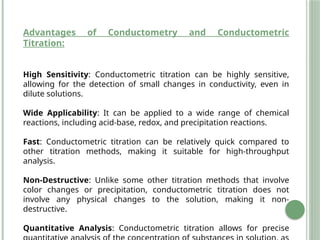conductometric( titrations in detail ppt | PPTX