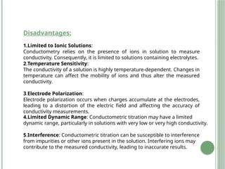 conductometric( titrations in detail ppt | PPTX