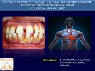 Awareness regarding the systemic effects- PERIO SYSTEMIC RELATIONSHIP ...
