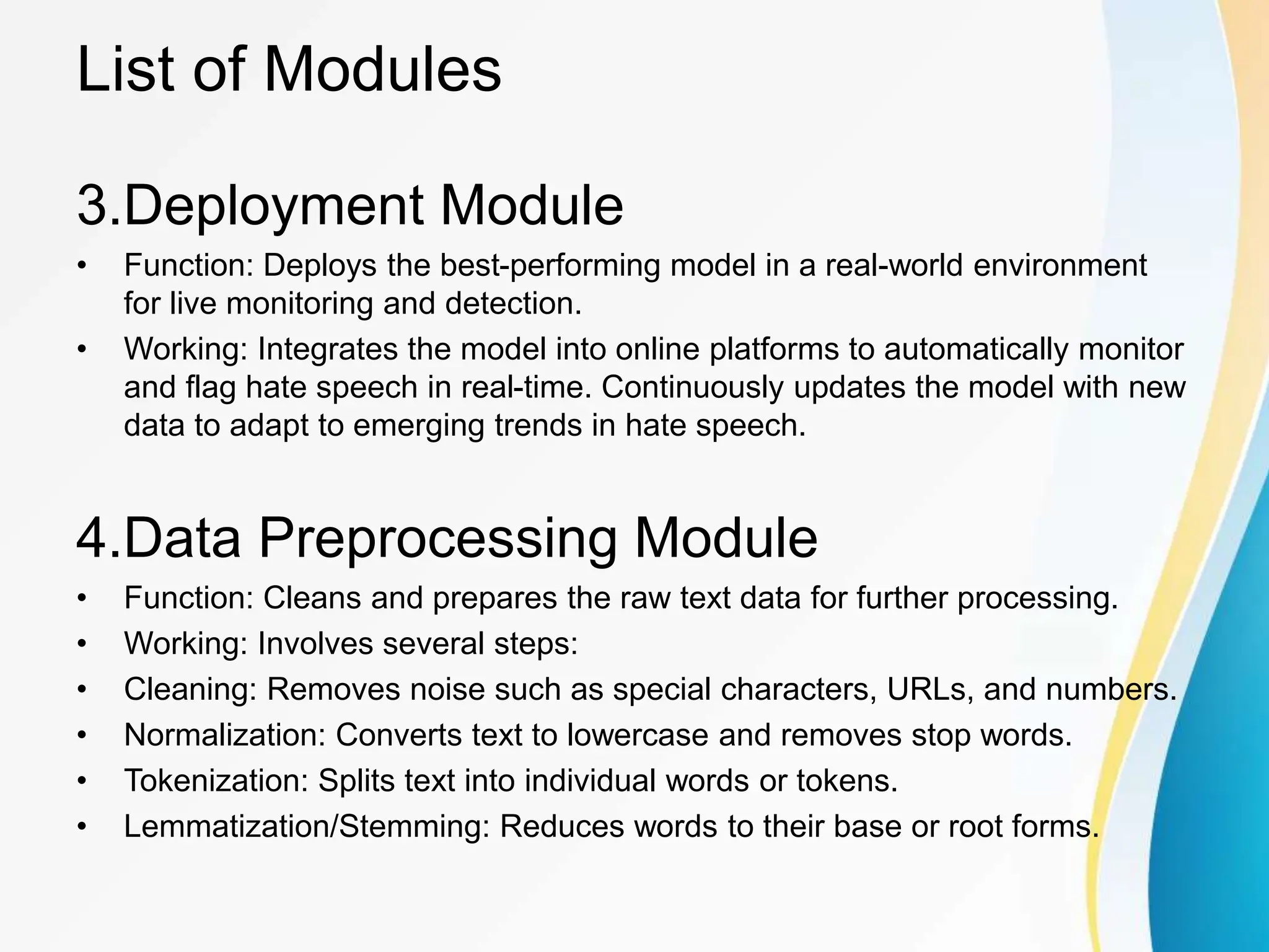Hate speech detection using machine learning | PPTX