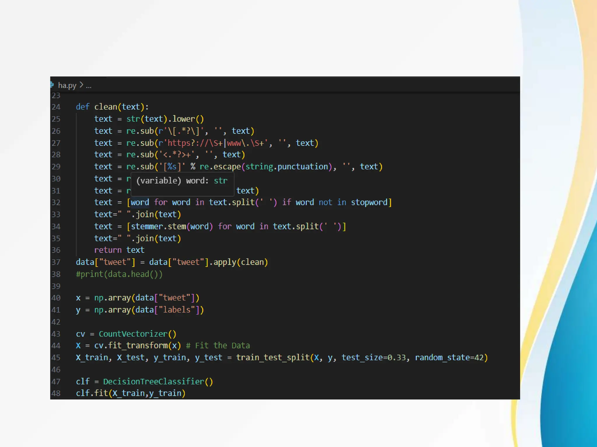 Hate speech detection using machine learning | PPTX