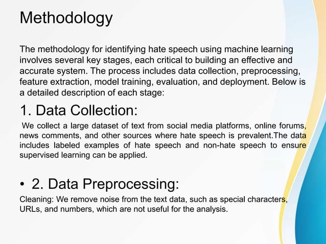 Hate speech detection using machine learning | PPTX