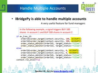 Backtesting And Live Trading With Interactive Brokers Using Python With ...