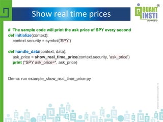 Backtesting And Live Trading With Interactive Brokers Using Python With ...