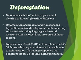 Deforestation: Environmental Problems | PPTX