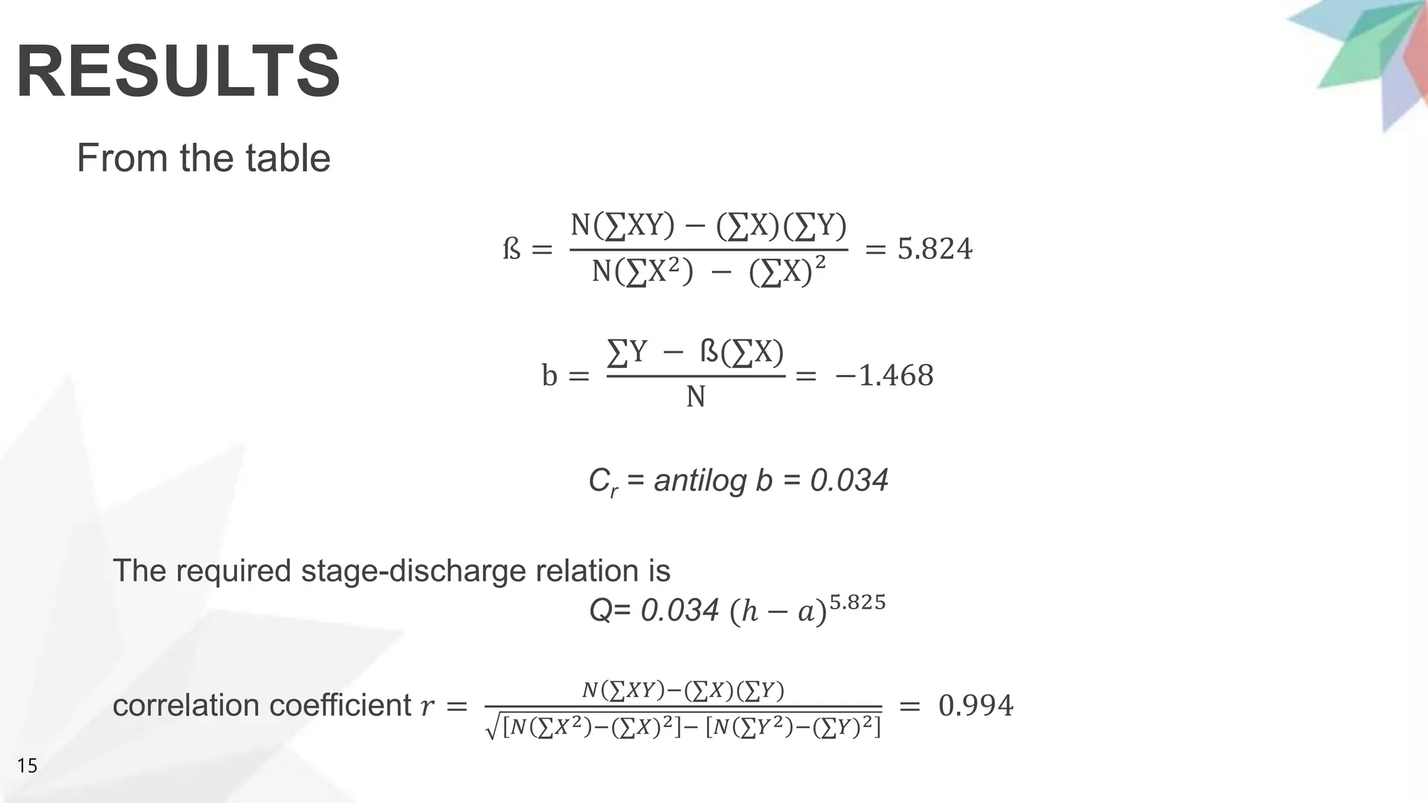 Extrapolation of Stage Discharge Rating Curve | PPTX