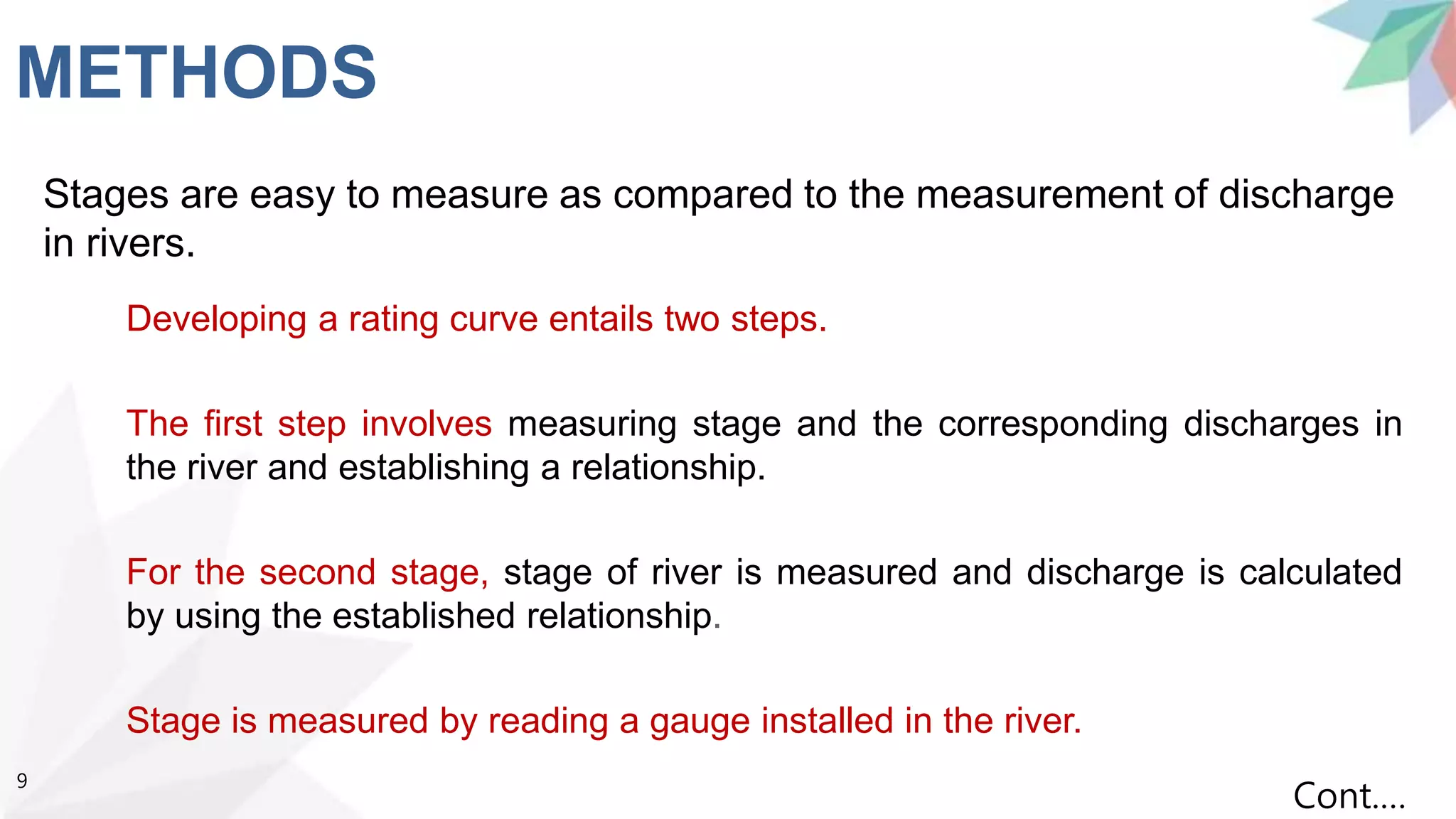 Extrapolation of Stage Discharge Rating Curve | PPTX