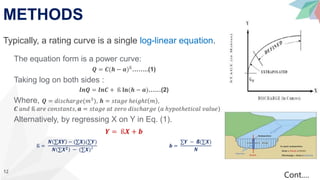 Extrapolation of Stage Discharge Rating Curve | PPTX