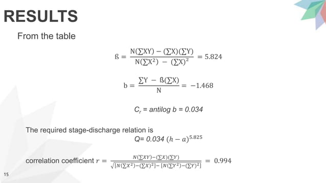 Extrapolation of Stage Discharge Rating Curve | PPTX | Physics | Science