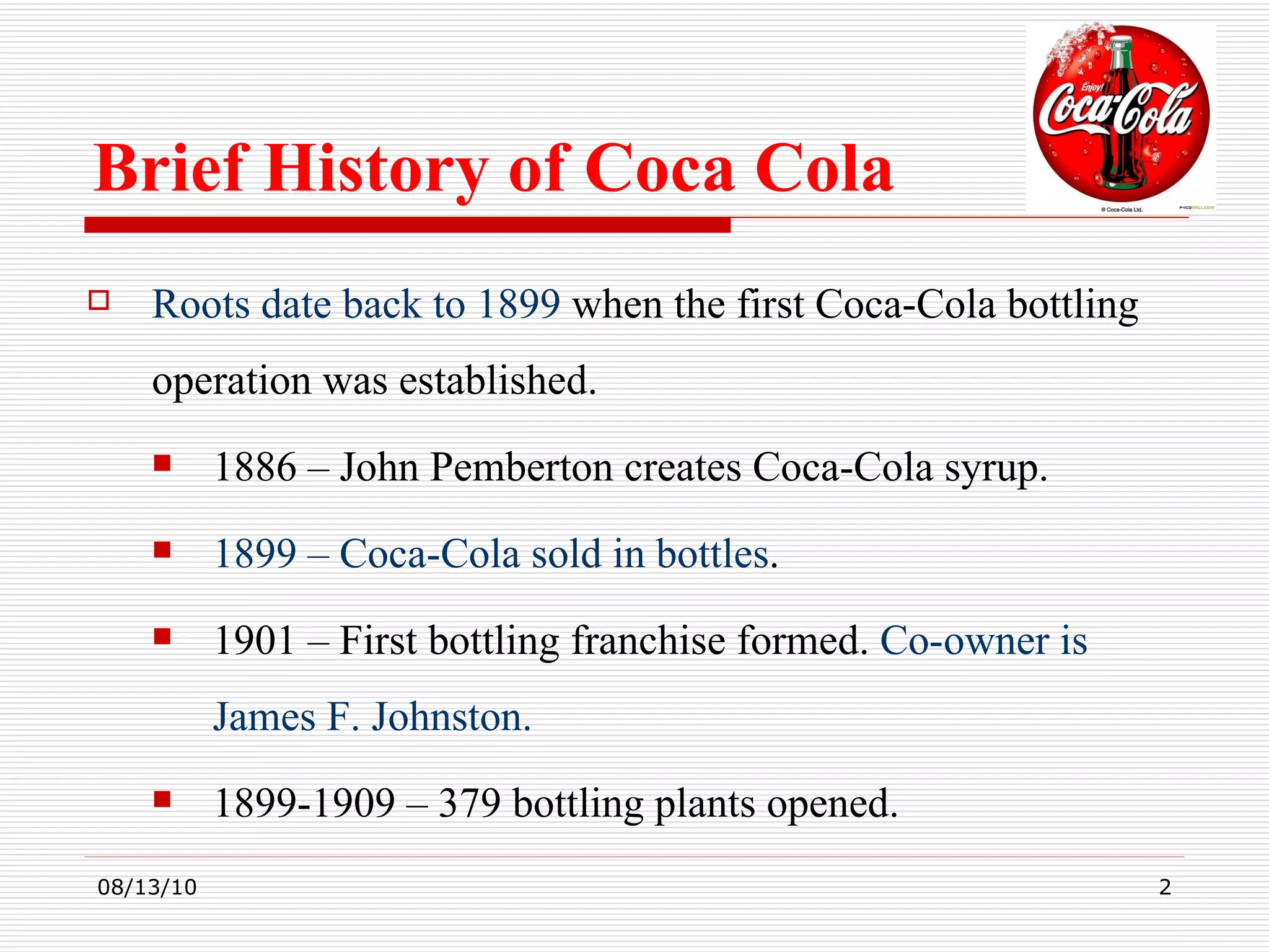 Final Ppt Coca Cola | PPT