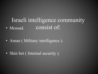 World's Top 6 Intelligence Agencies | PPTX