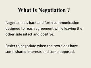 Negotiation | PPTX