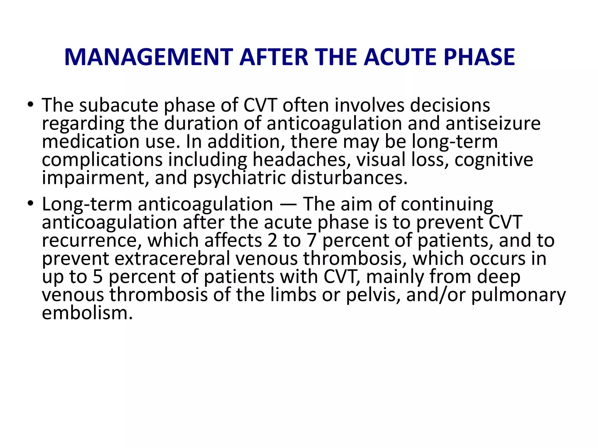 CVST central venous sinus thrombosis.pptx | Ear, Nose and Throat ...