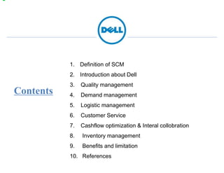 Dell PC & Laptop's Supply Chain Management | PPTX