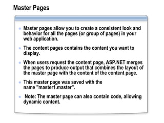 Developing an aspnet web application | PPTX