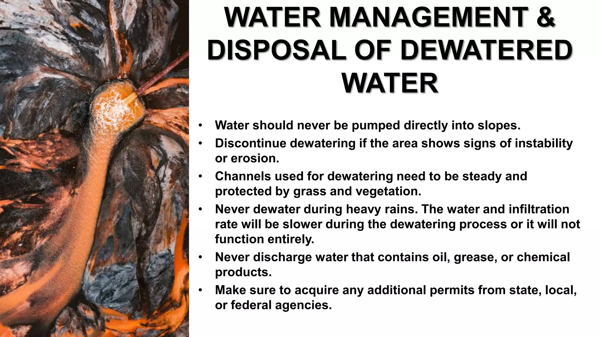 DEWATERING METHODS IN DIFFERENT SOIL CONDITIONS | PPSX