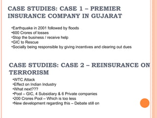 Reinsurance in India | PPT | Motor Insurance | Insurance