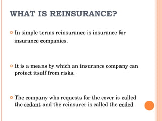 Reinsurance in India | PPT | Motor Insurance | Insurance