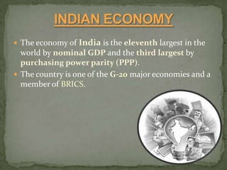 Indian economy | PPTX