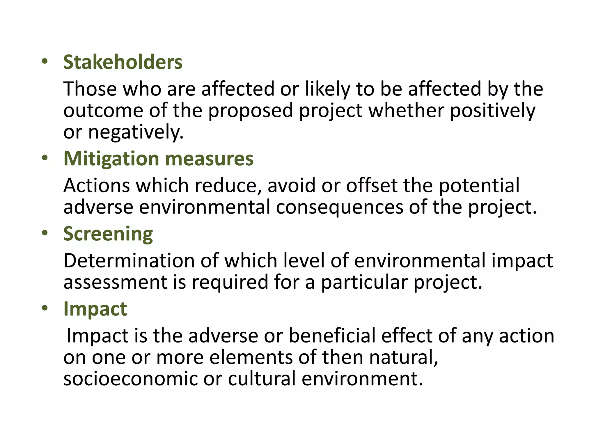 Environment impact Assessment (EIA) in Uganda | PPTX