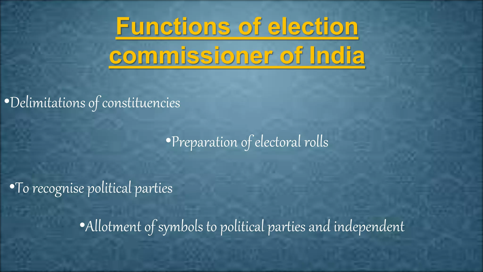 ELECTION SYSTEM IN INDIA. | PPTX