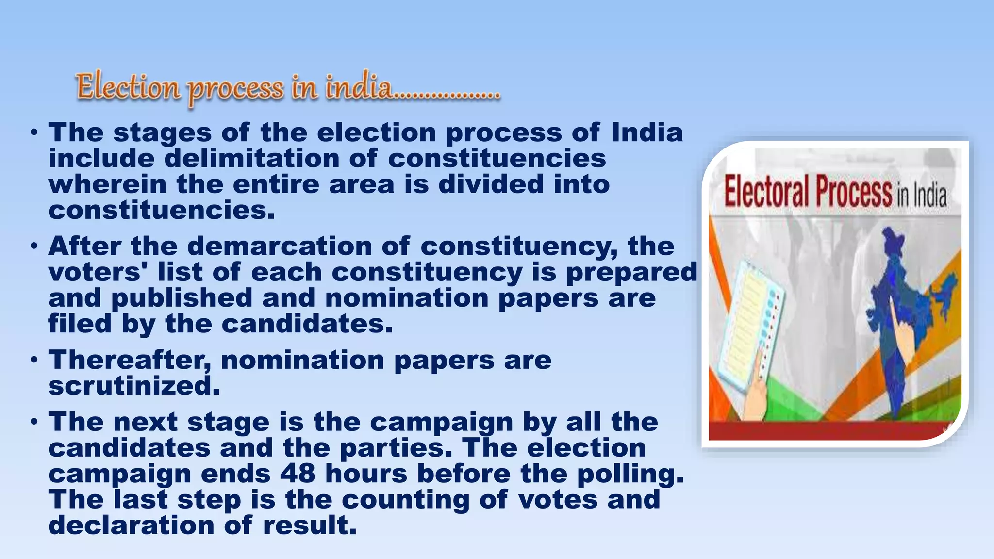 ELECTION SYSTEM IN INDIA. | PPTX