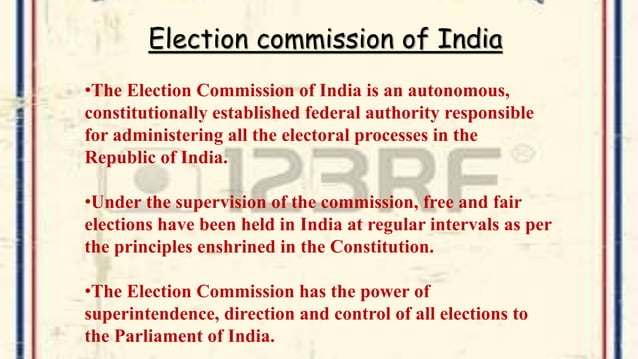 ELECTION SYSTEM IN INDIA. | PPTX | Elections | Politics