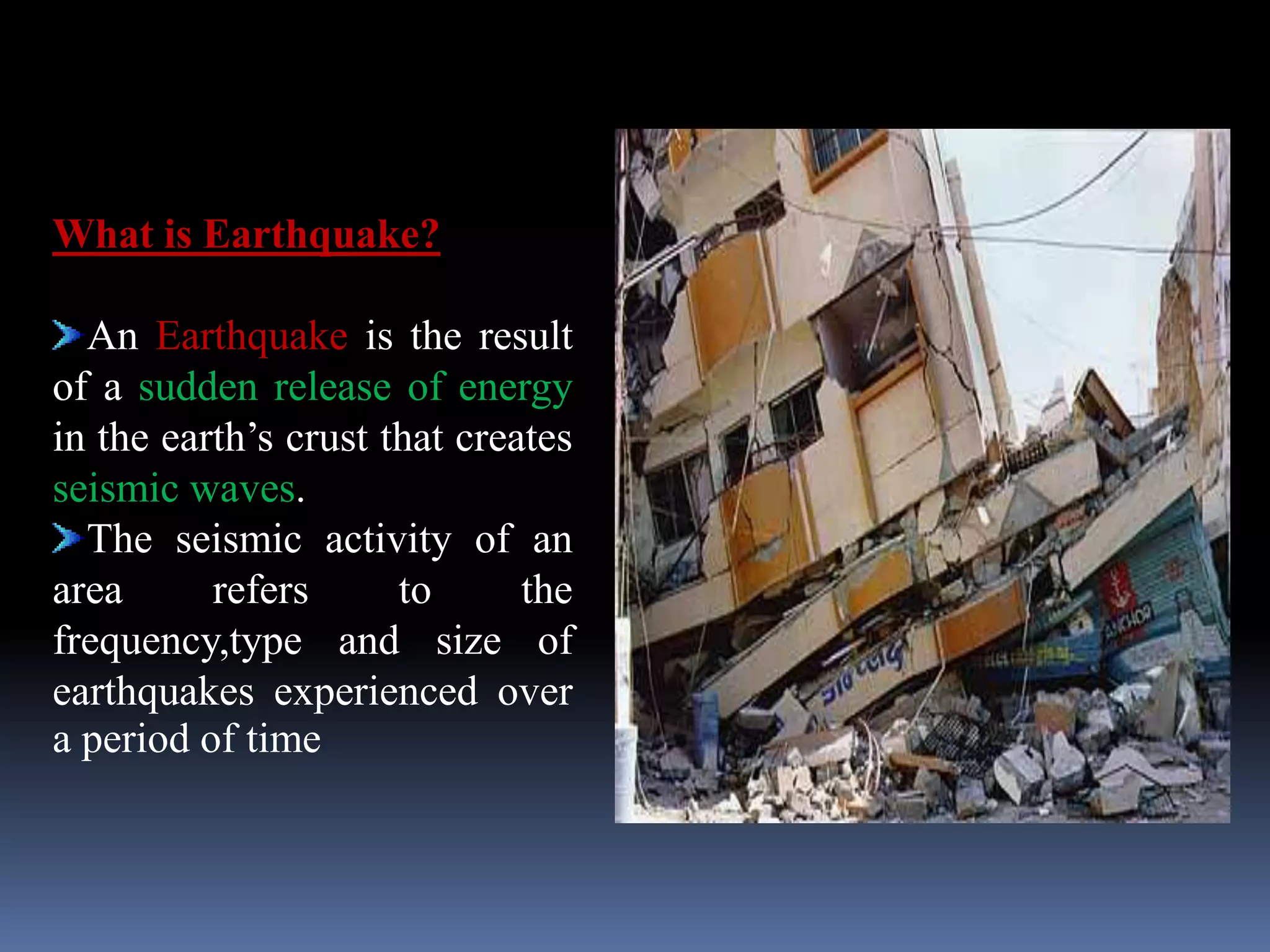 Earthquake ppt | PPTX