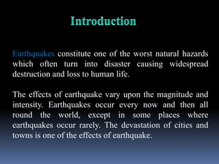 Earthquakes For Kids Powerpoint