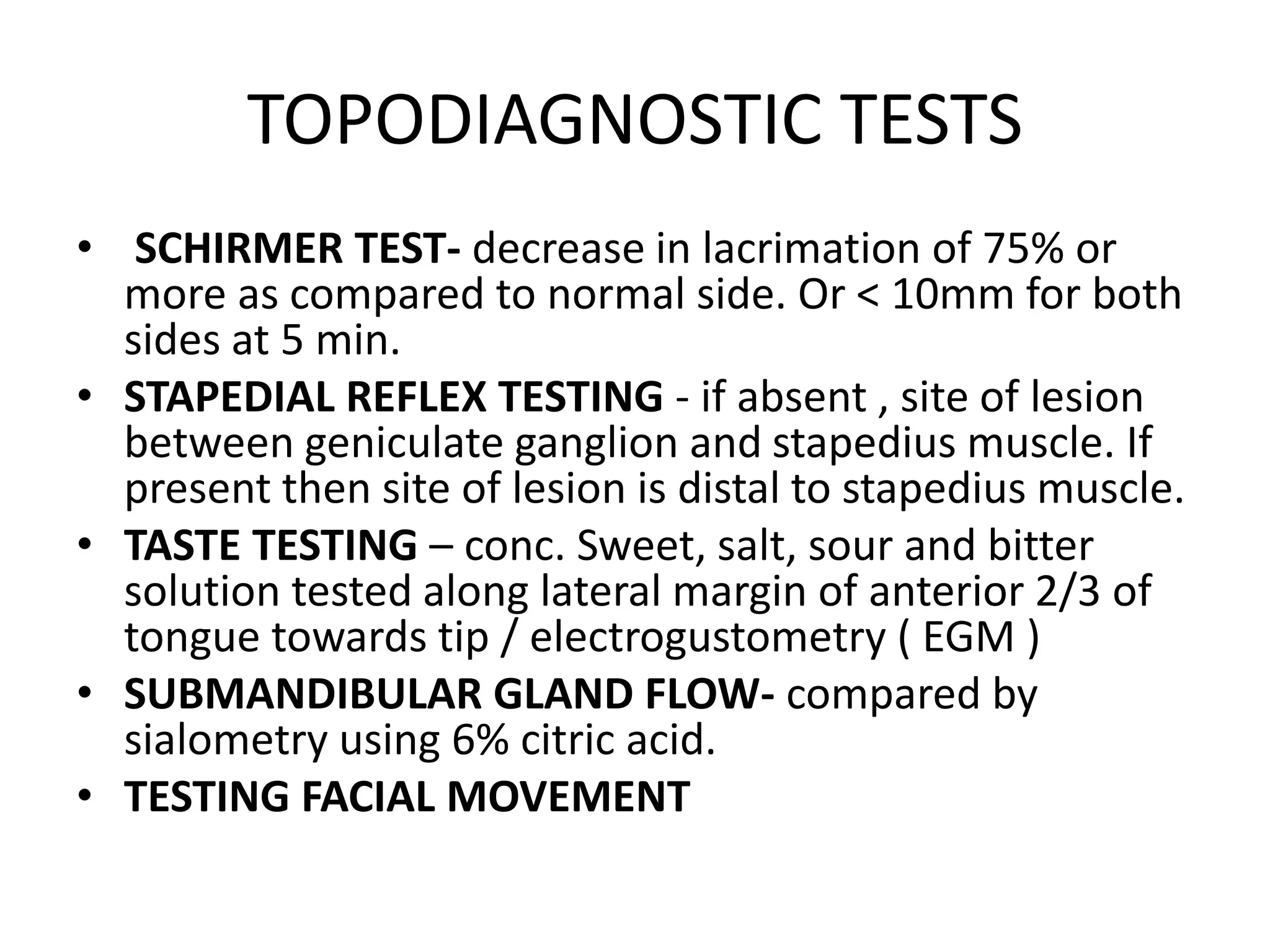facial nerve- pathophysiology, electrodiagnostic and imaging | PPTX