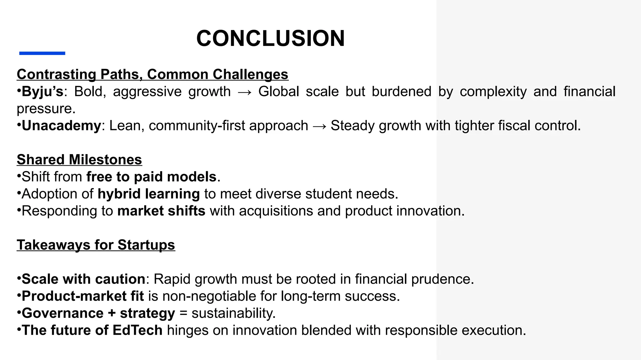 final ppt FOBO. Unacademy and byju's model of business | PPT