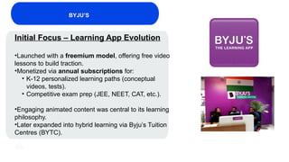 final ppt FOBO. Unacademy and byju's model of business | PPTX