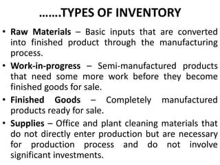 Inventory Management - a ppt for PGDM/MBA | PPTX