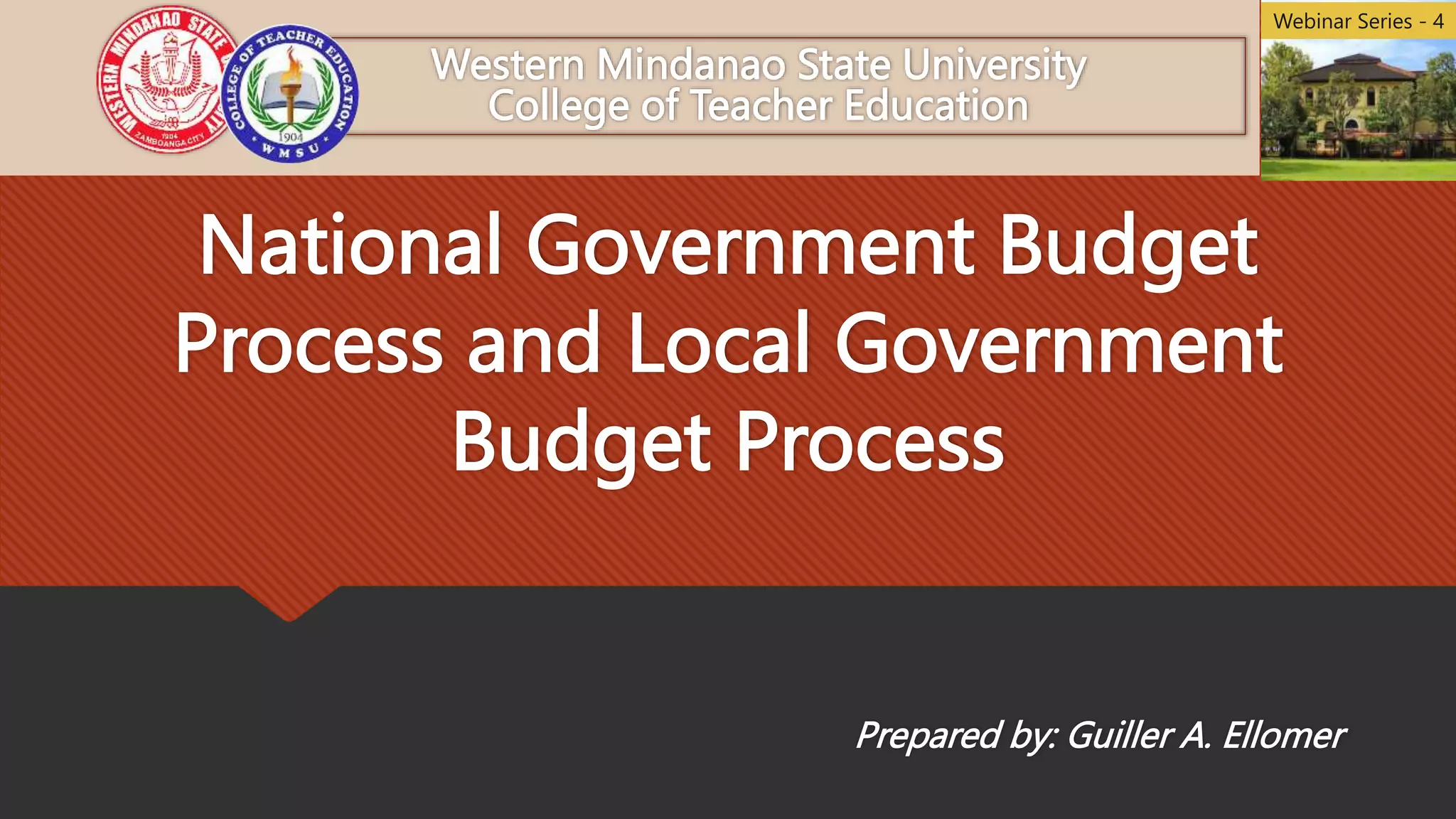 National Government and Local Government Budget Process | PPTX