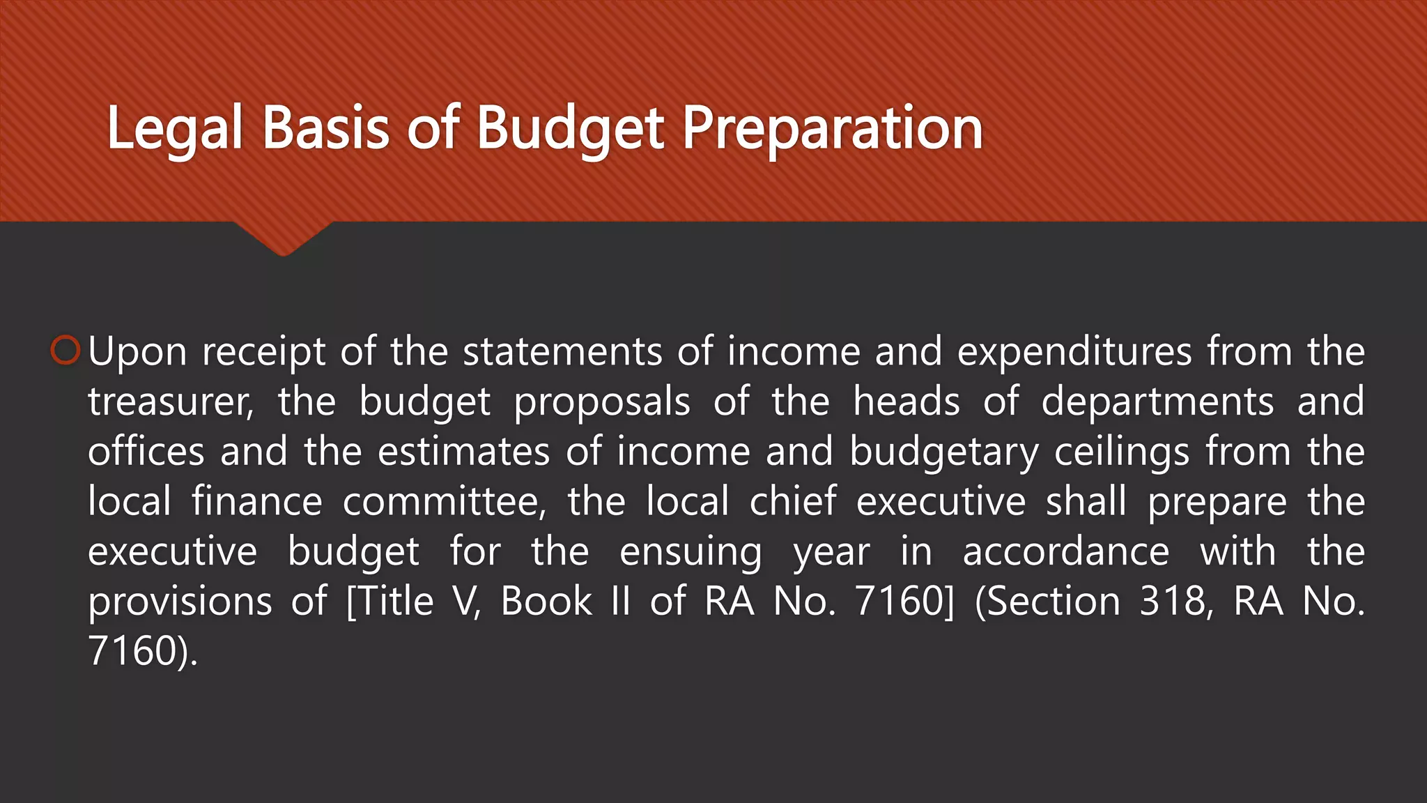 National Government and Local Government Budget Process | PPTX