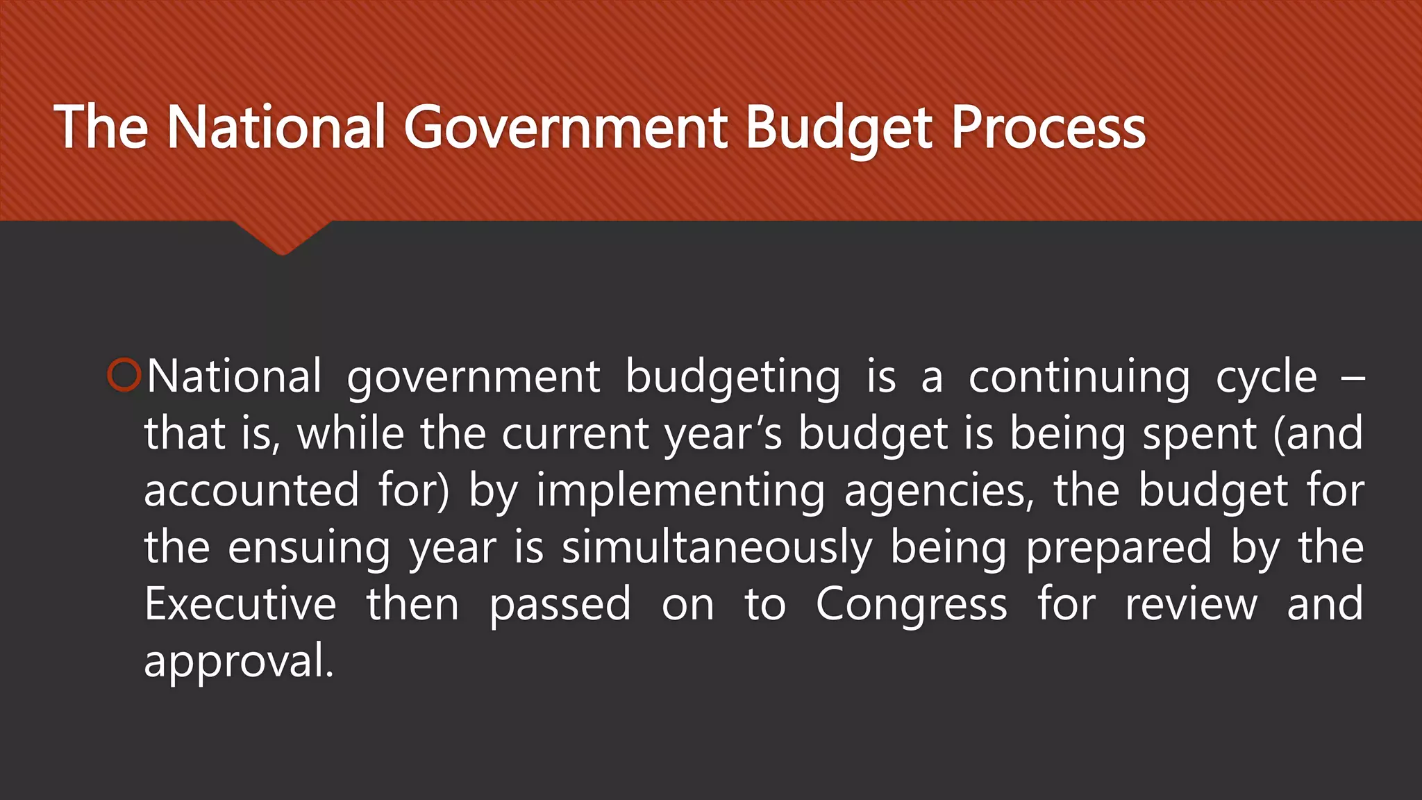 National Government and Local Government Budget Process | PPTX