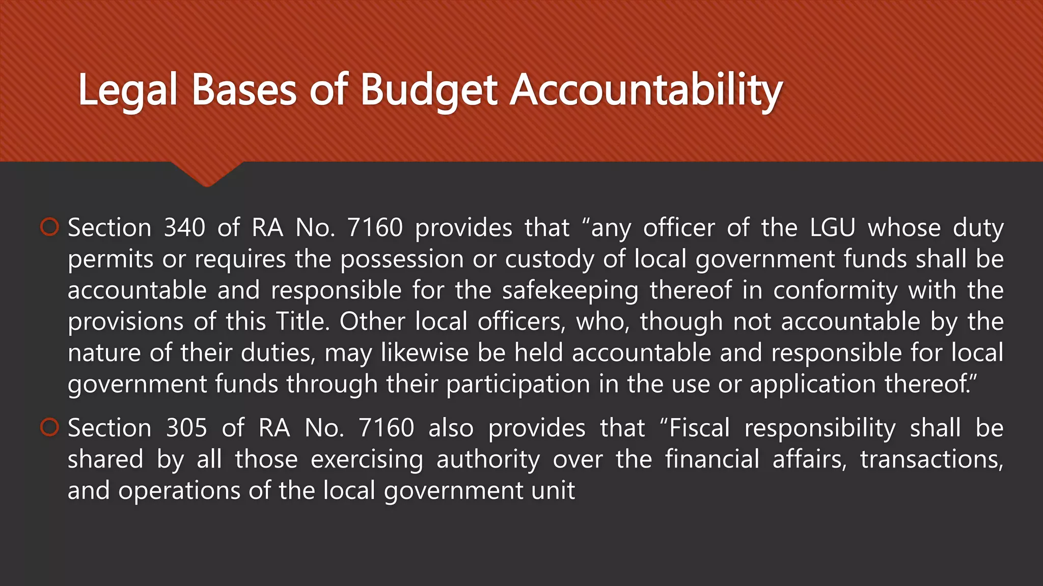 National Government and Local Government Budget Process | PPTX