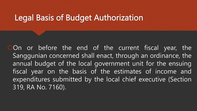 National Government and Local Government Budget Process | PPTX ...