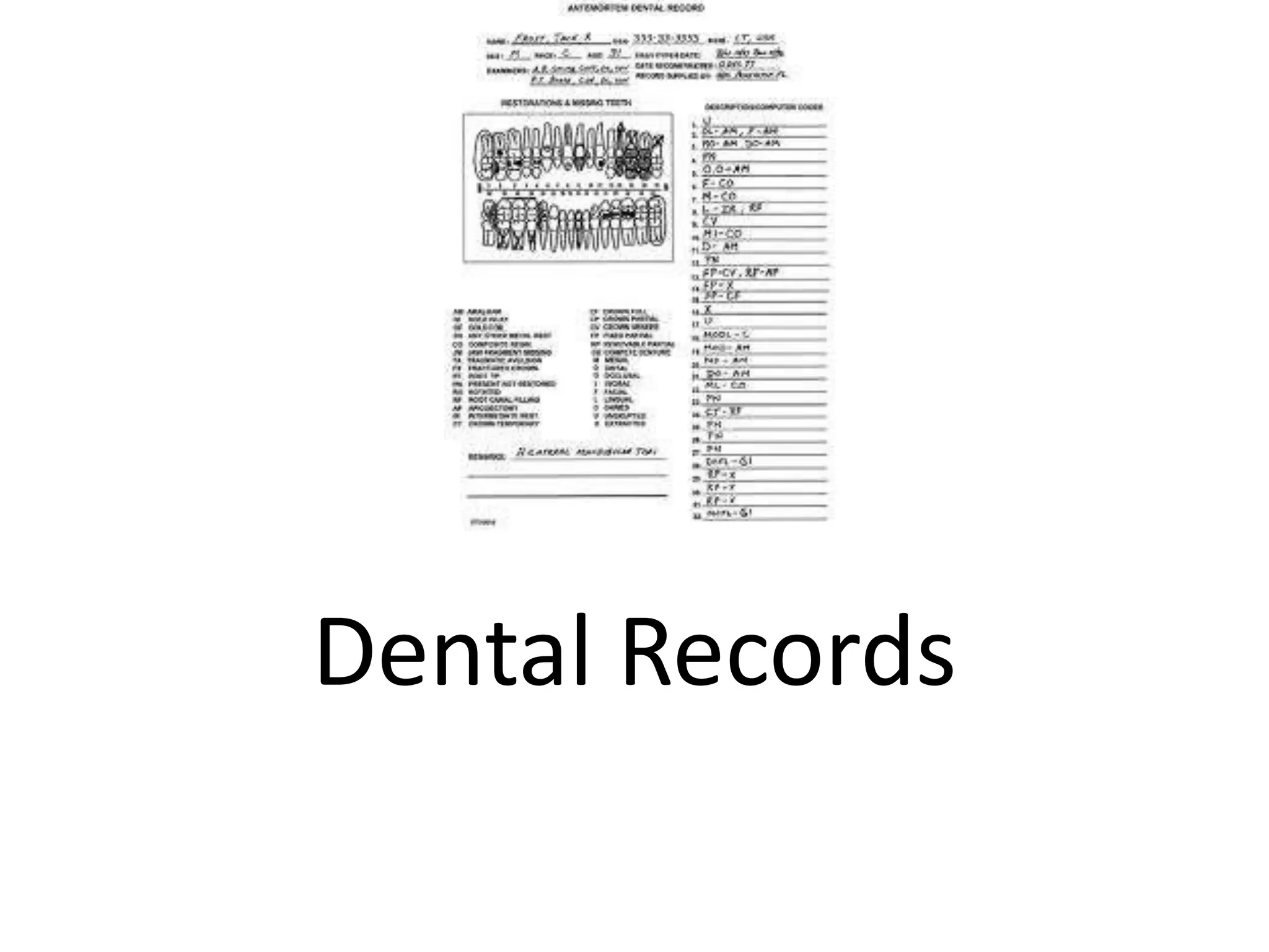 Dental Detectives - Forensic Odontology | PPTX