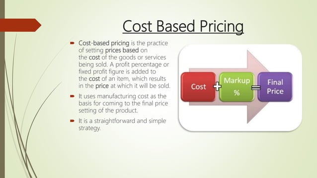 Pricing Method and Pricing Strategies | PPTX | Marketing and ...