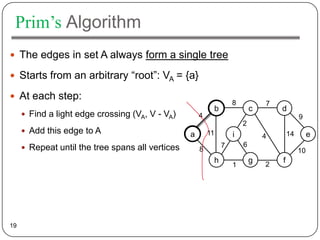Minimum spanning Tree | PPTX