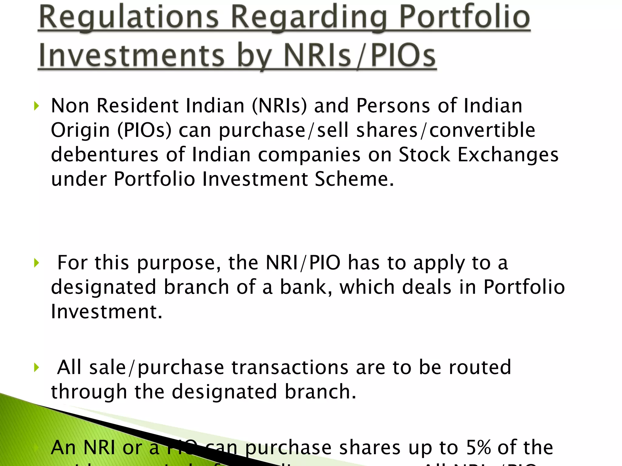 Foreign portfolio investment | PPT
