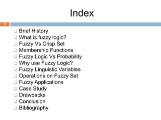 Fuzzy Logic ppt | PPTX | Programming Languages | Computing
