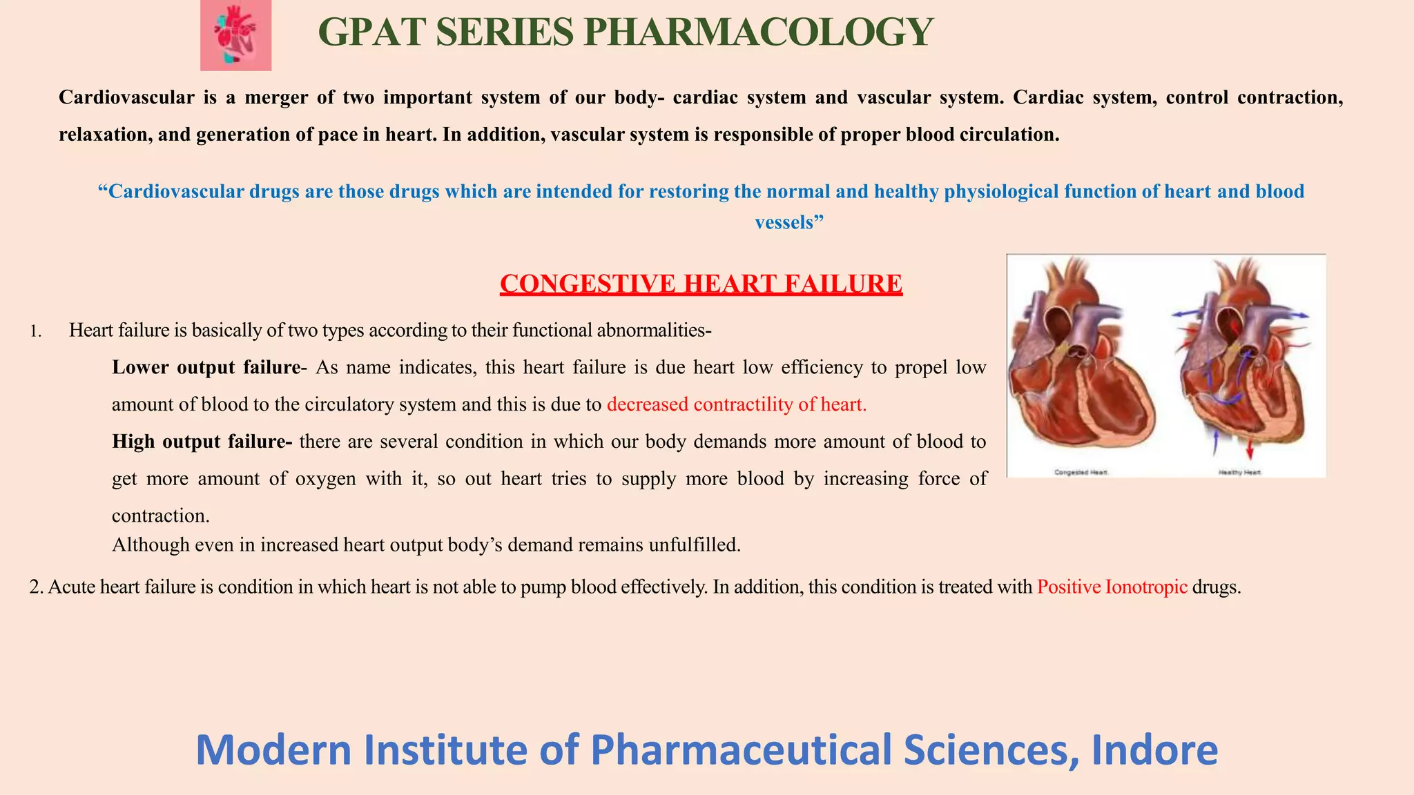 CARDIOVASCULAR SYSTEM GPAT NOTES | PPTX