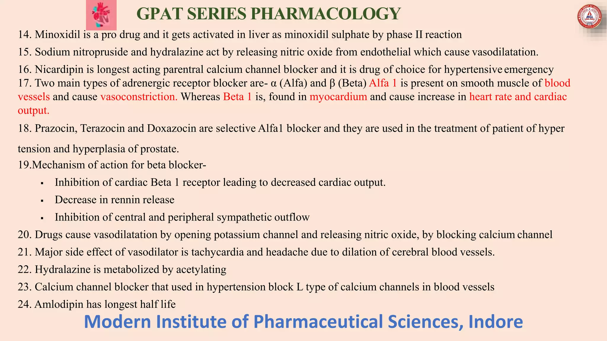 CARDIOVASCULAR SYSTEM GPAT NOTES | PPTX
