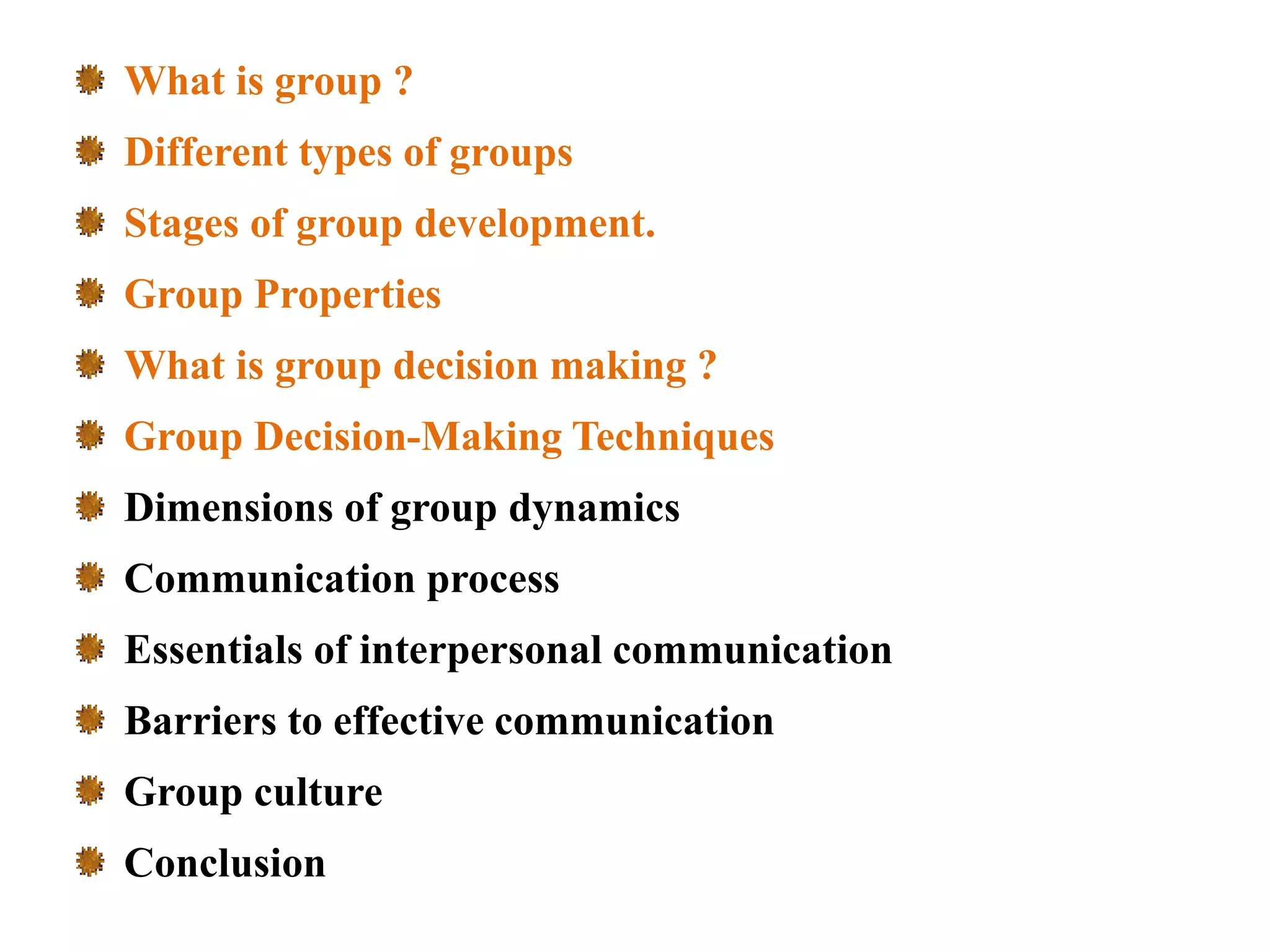 Communication and Group Dynamics | PPTX
